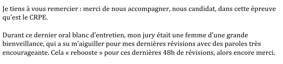 Témoignages | Objectif CRPE